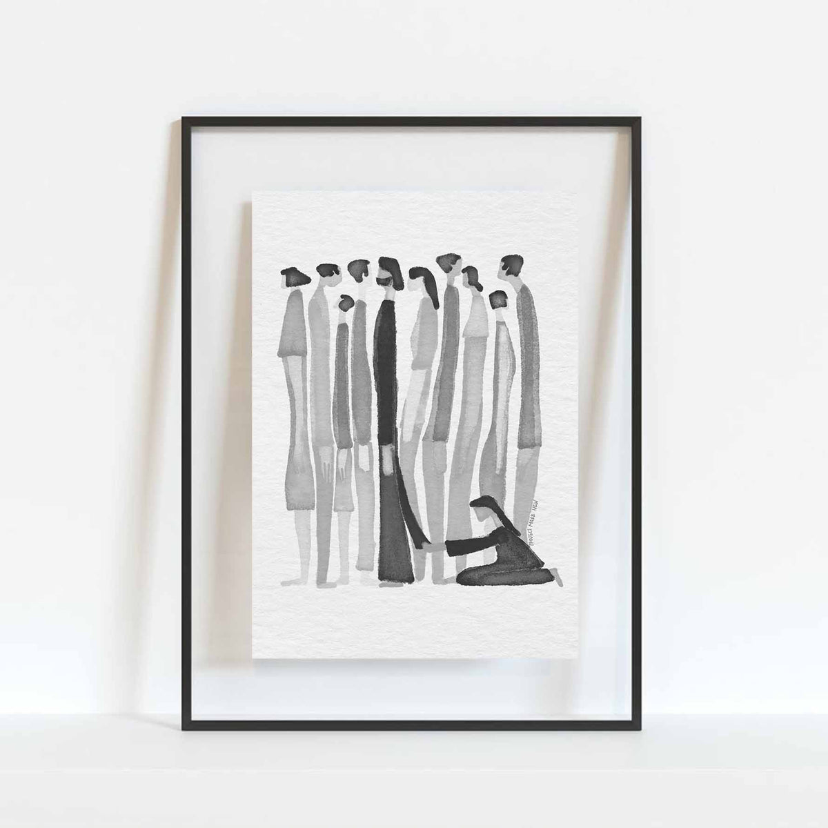 Woman Touches Jesus v2 (BNW) - Digital Download – Project Made New