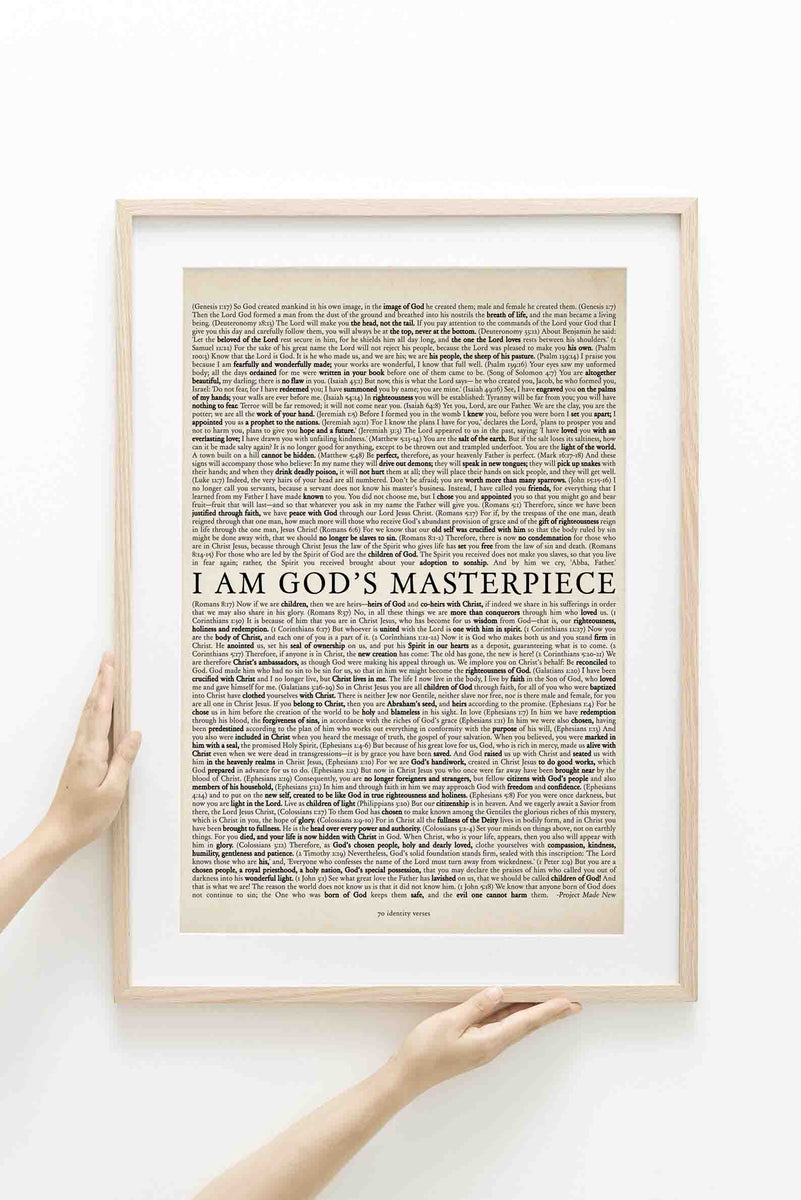 I Am Gods Masterpiece (Brown) - Digital Download – Project Made New