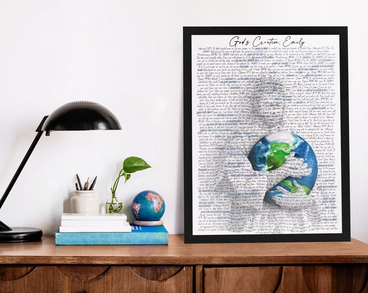 70 Bible Verses on Identity God's Creation - Personalized Poster ...