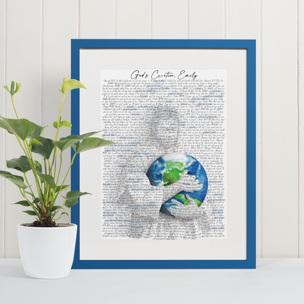 70 Bible Verses on Identity God's Creation - Personalized Poster ...